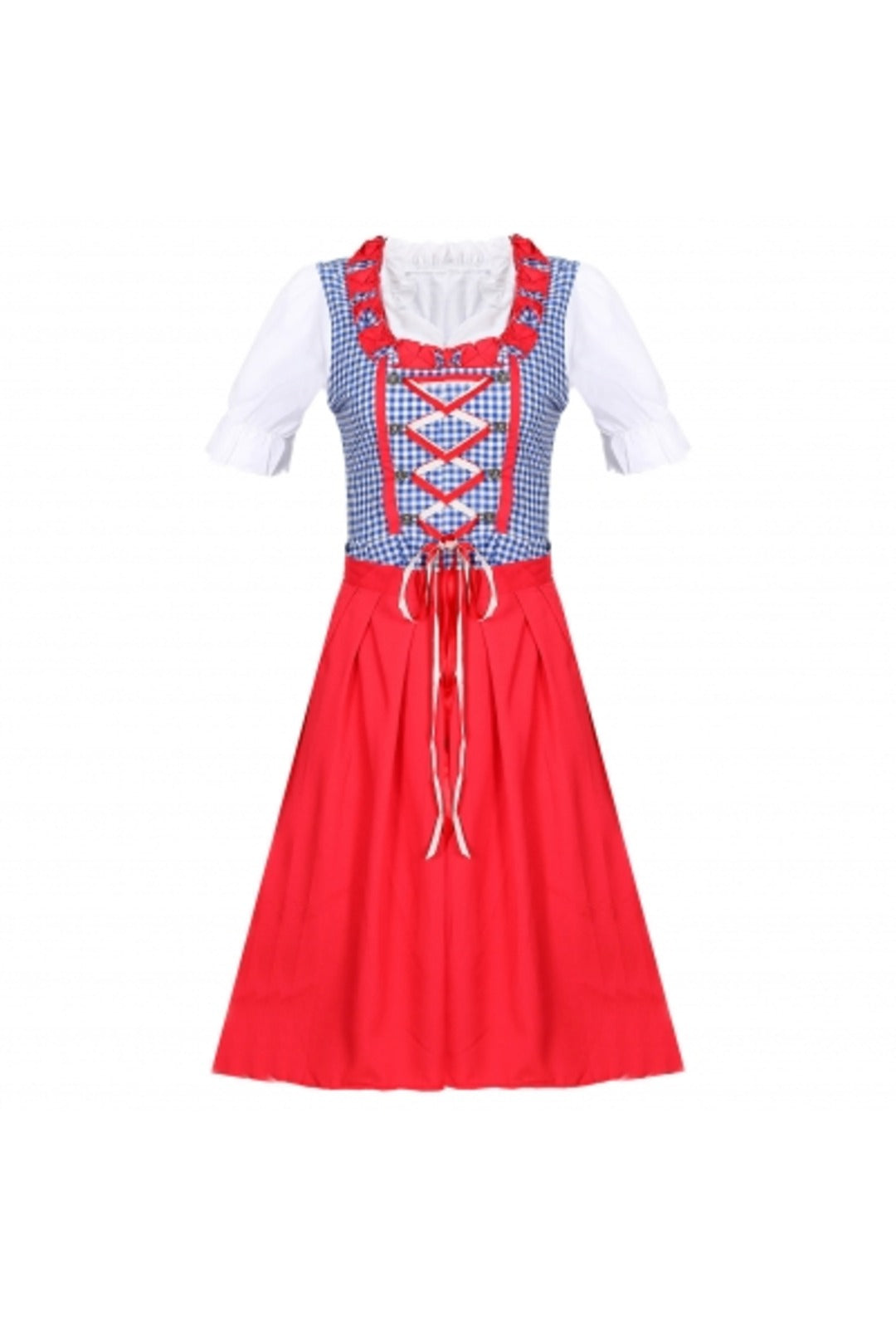 Plaid Blue and Red Dirndl Dress OCW132 Perth | Hurly-Burly