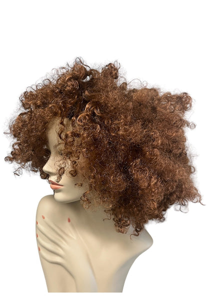 Jumbo Brown Curly Afro Wig Perth | Hurly-Burly