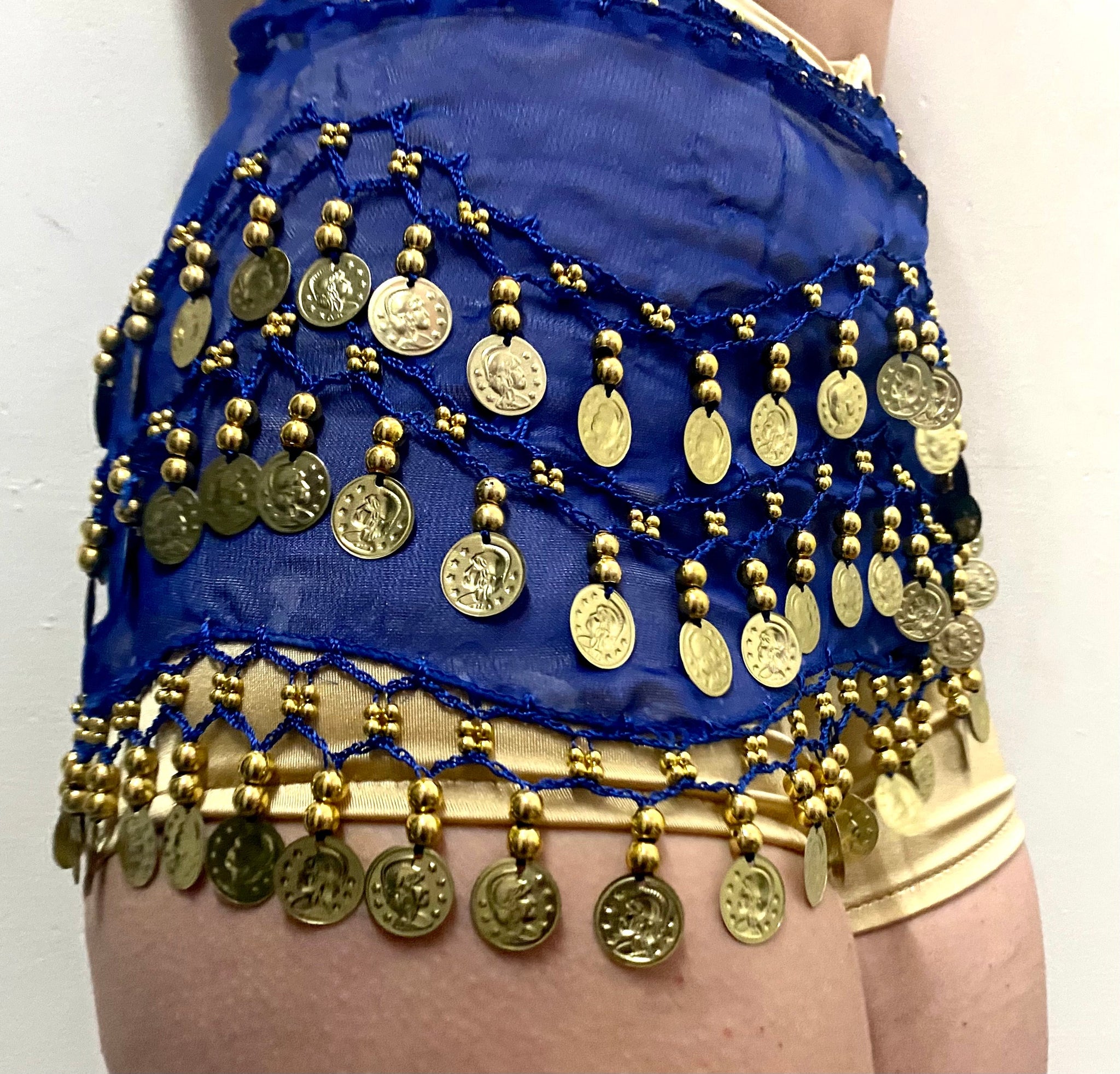 Red Bellydance Gold Coin Belt Perth | Hurly-Burly