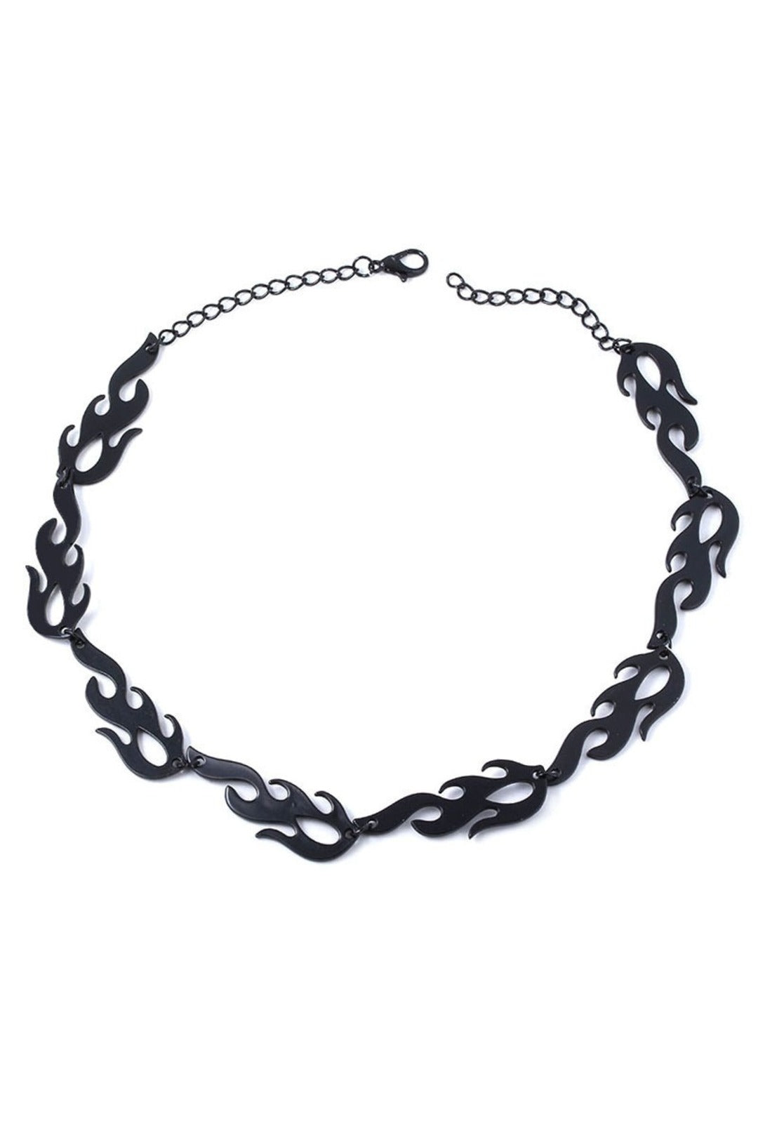 Black Flame Chain Necklace Perth | Hurly-Burly