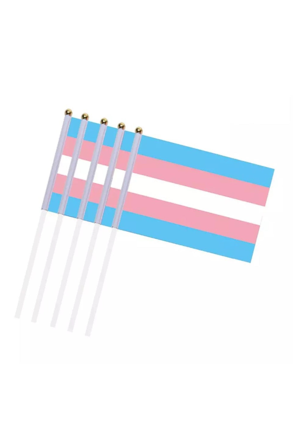 Mini Hand-Held Transgender Pride Flag | Hurly-Burly