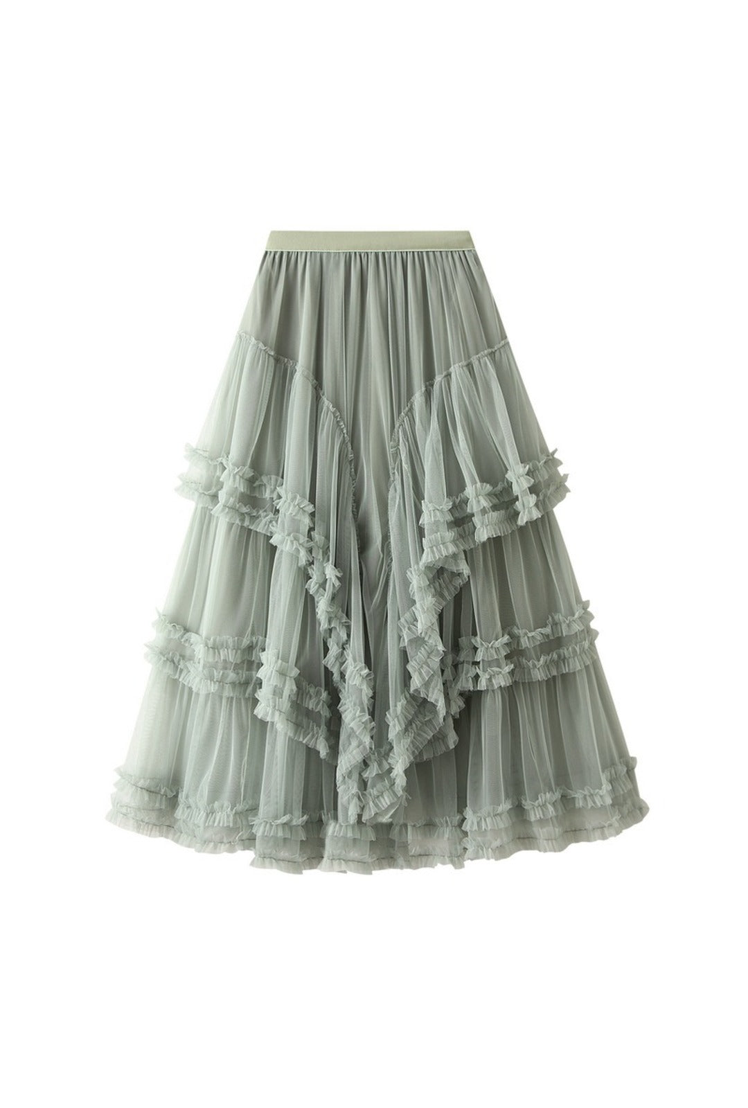 Green Tulle Layered Ruffle Skirt Perth | Hurly-Burly