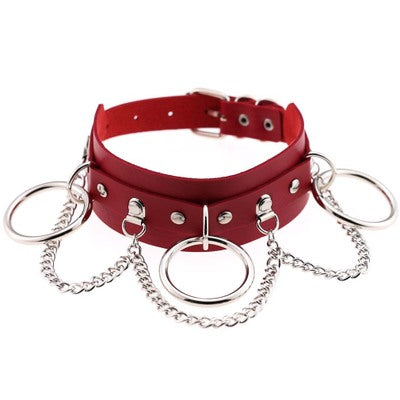 Red Chained Choker Perth | Hurly Burly - Hurly-Burly