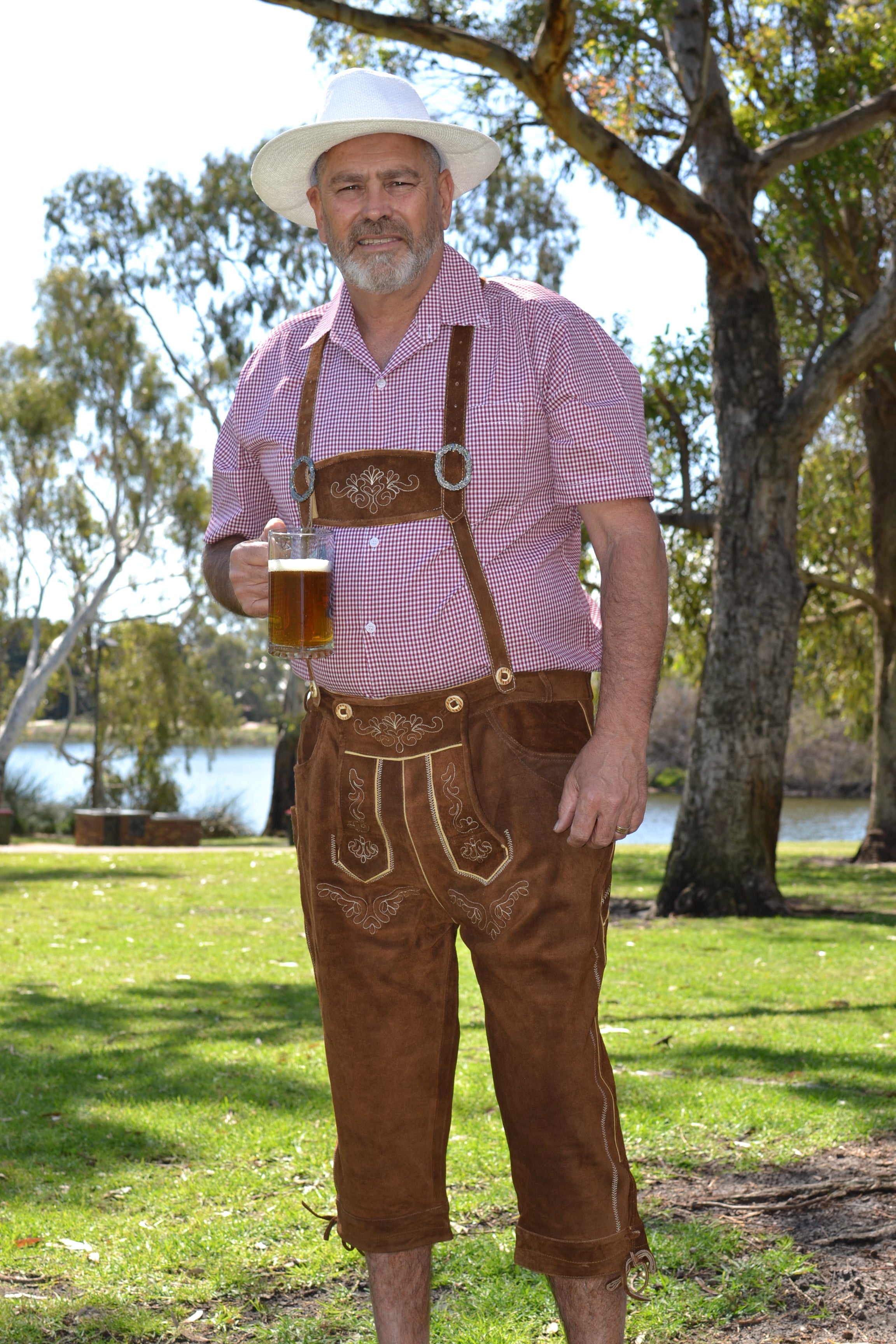 Authentic Brown Leather German Lederhosen Australia | Hurly Burly ...