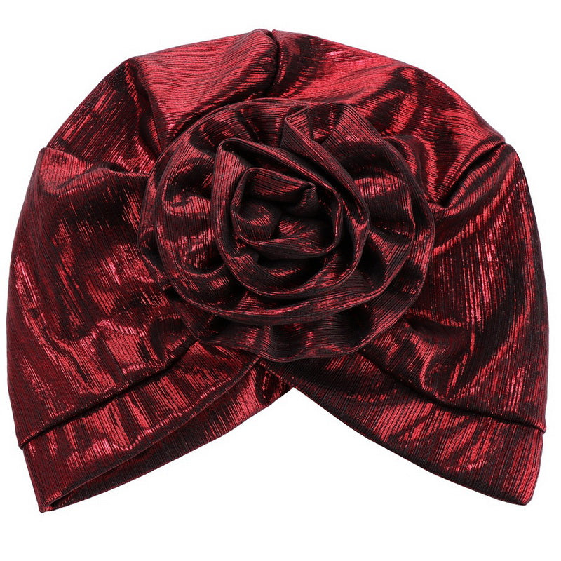 Metallic Flower Turban - Hurly-Burly
