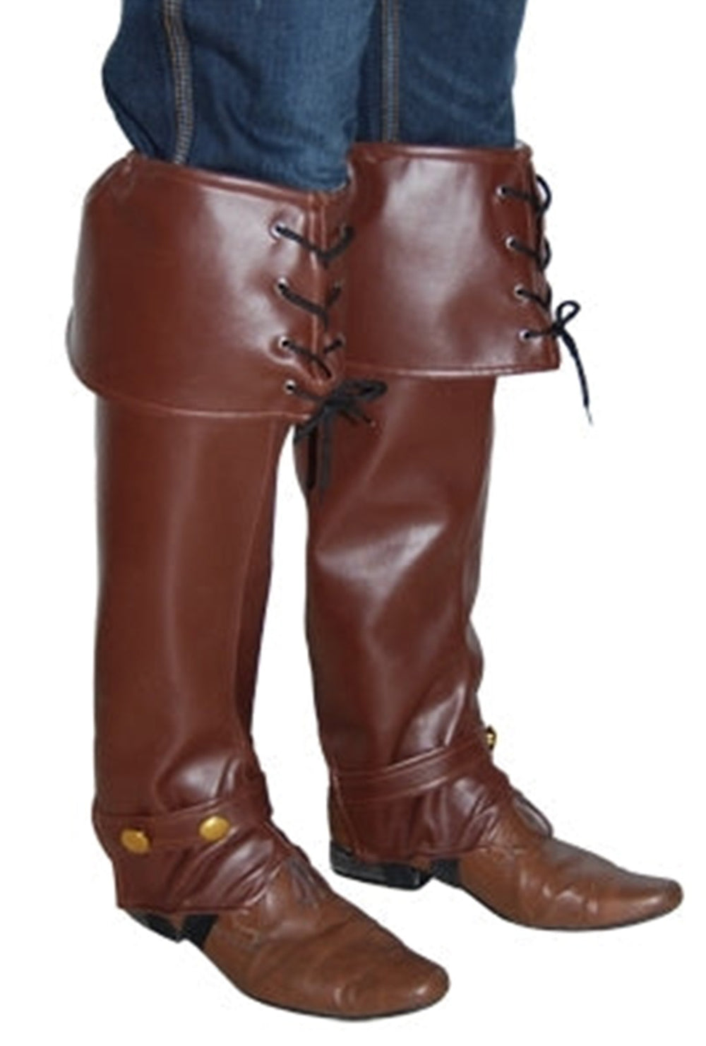 Men's Brown Steampunk Spats Perth | Hurly Burly - Hurly-Burly