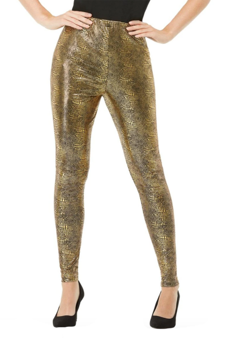 Metallic Gold Scale Leggings Perth | Hurly-Burly