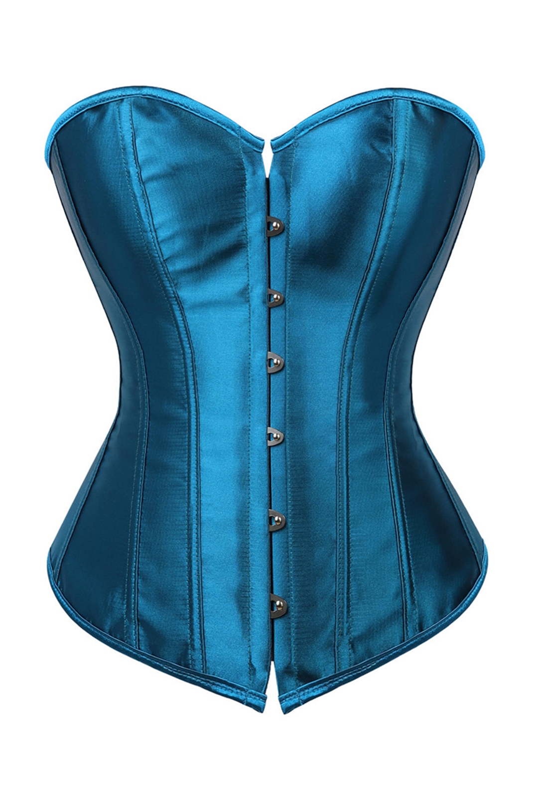 🐬 Turquoise Classic Satin Corset Perth | Hurly Burly – Hurly-Burly