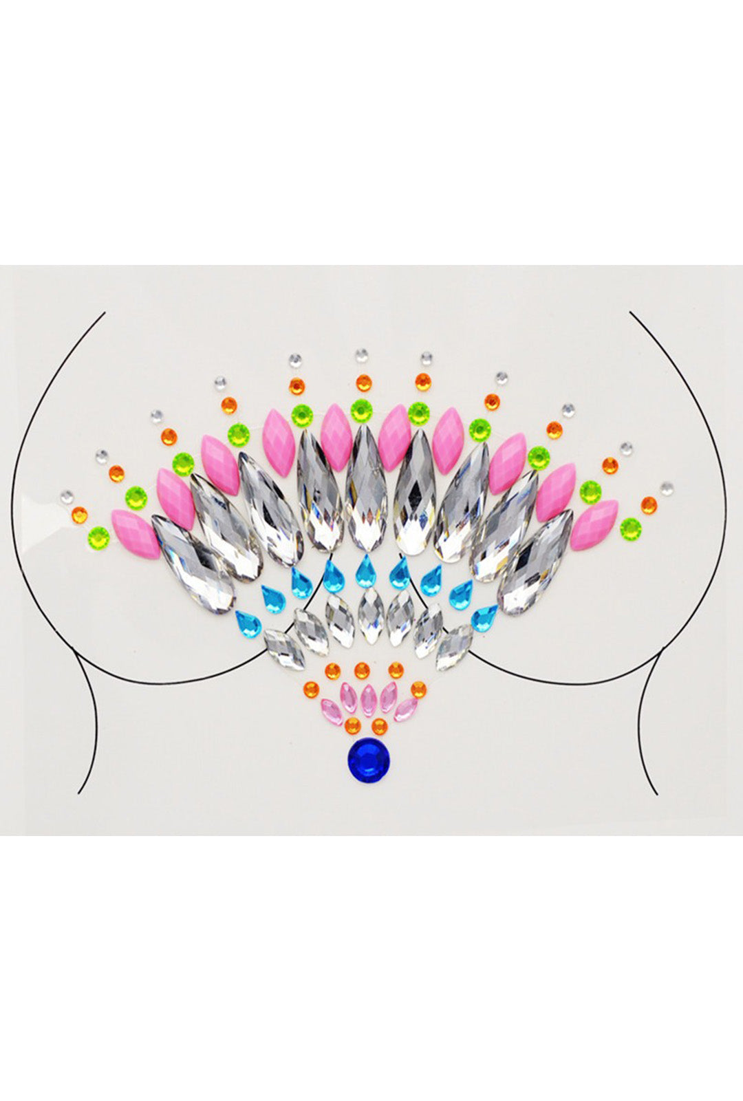 Neon Fiesta Body Jewel Sticker Perth | Hurly-Burly