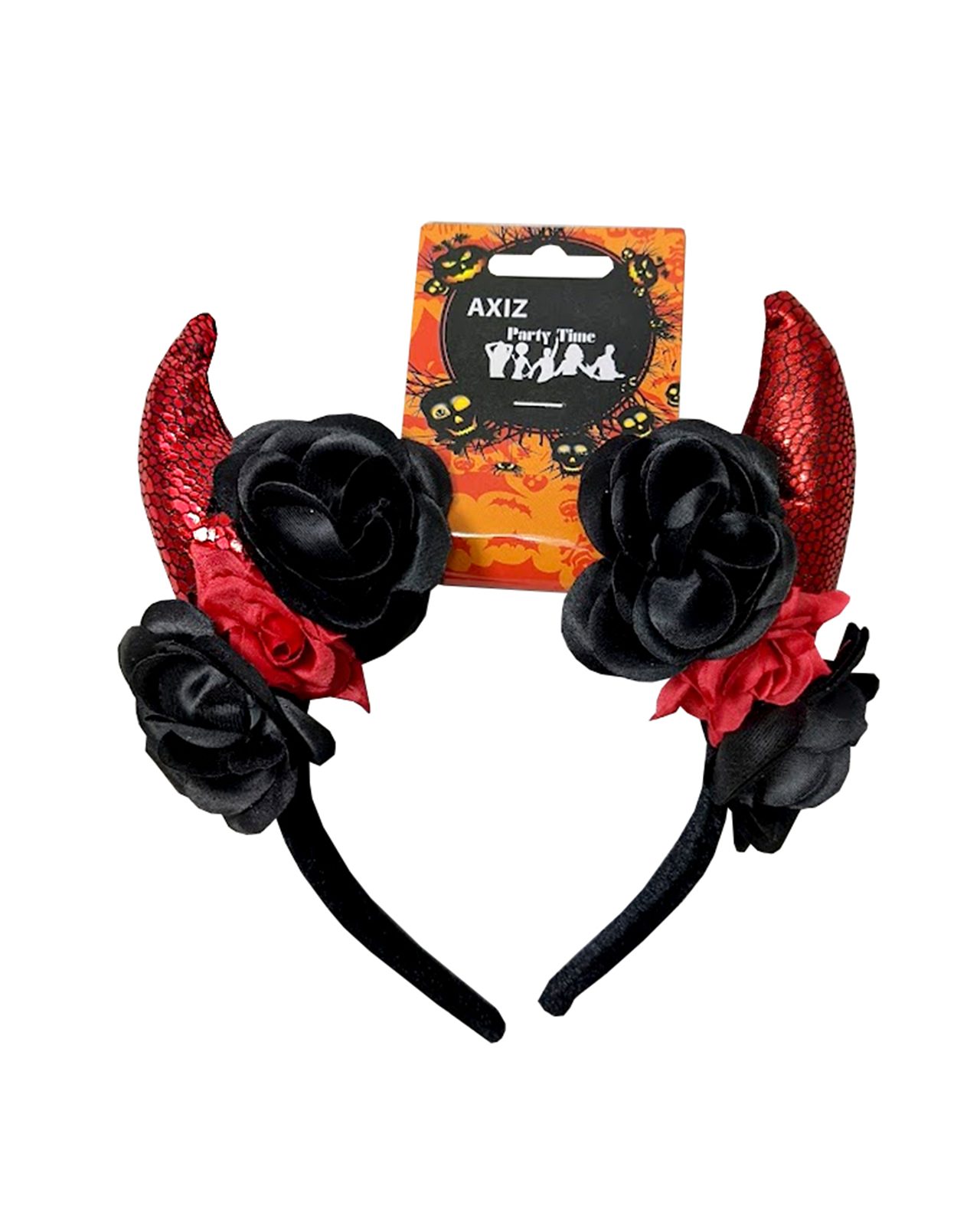 Sequin Devil Horns with Flowers Headband Perth | Hurly-Burly