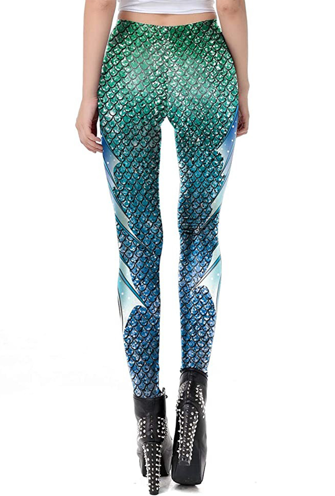 Green Scale Fish Leggings Perth | Hurly-Burly