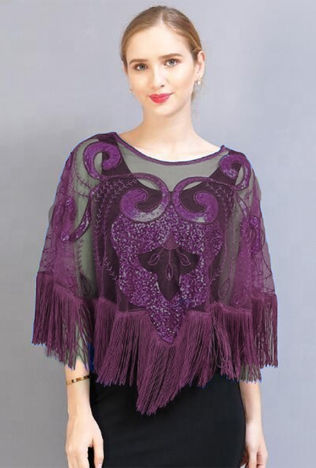 Fancy Flapper Purple Shawl Cape Perth | Hurly Burly – Hurly-Burly
